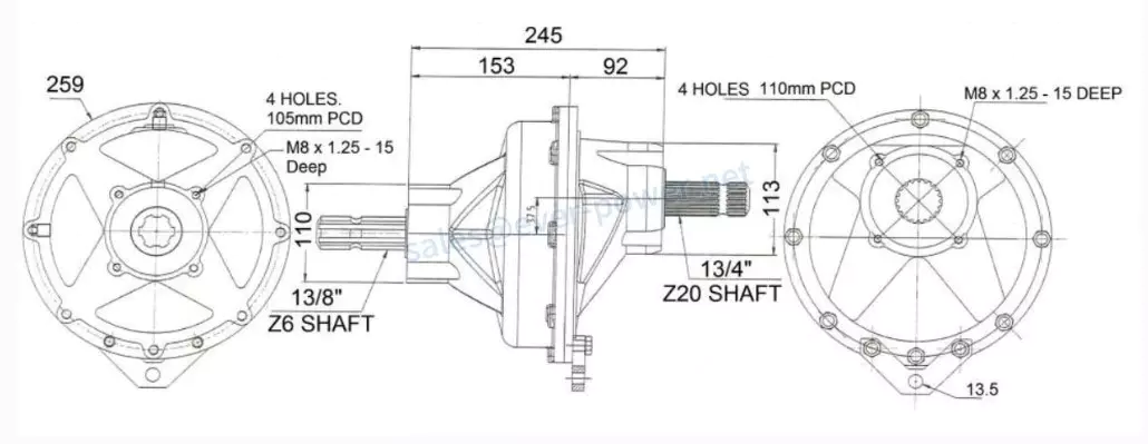 PTO Speed Reducer Increaser Gearbox - HZPT CORP
