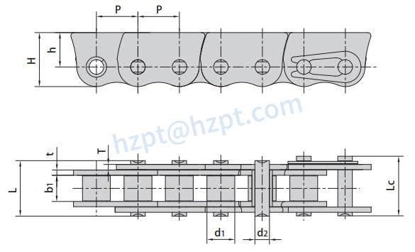 China Anti-sidebow Chains for Pushing Window P9.525/P12.700 ...