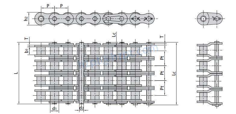 China A Series Short Pitch Precision Roller Chains , Manufacturer ...