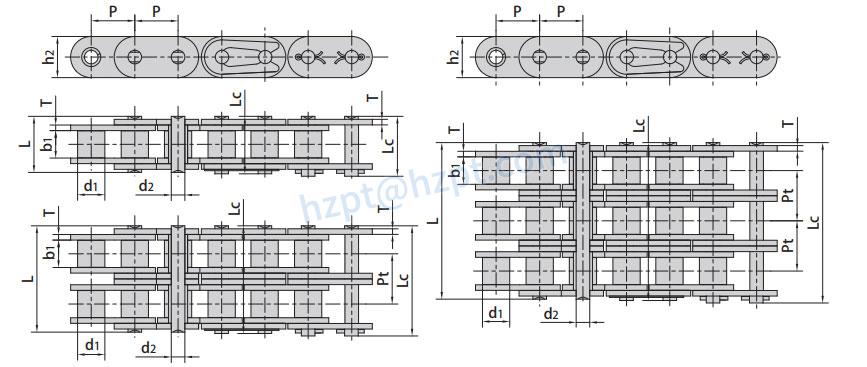 China A Series Roller Chains with Straight Side Plates , Manufacturer ...