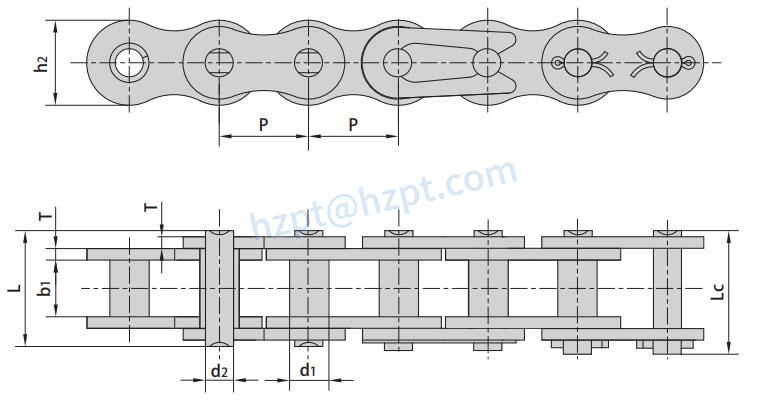China Rollerless Hoisting Chains 45-1/55-1/65-1/85-1/105-1/125-1/145-1/ ...
