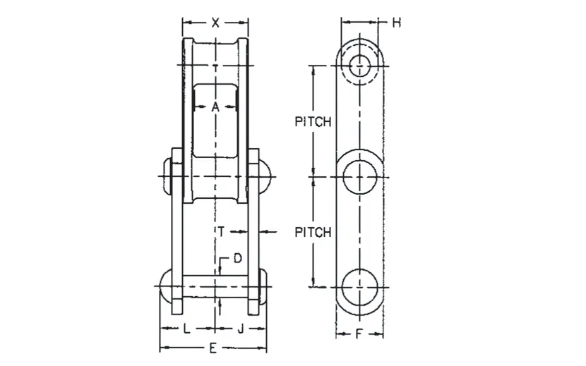 China Cast C55 Chain Conveyor Chains , Manufacturer, Supplier, factory ...