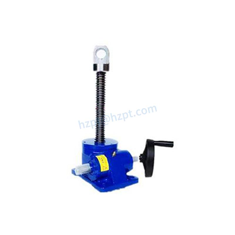 China Swl 5 Ton Screw Jack Hand Operated Worm Gear Screw Jack Lifter ...