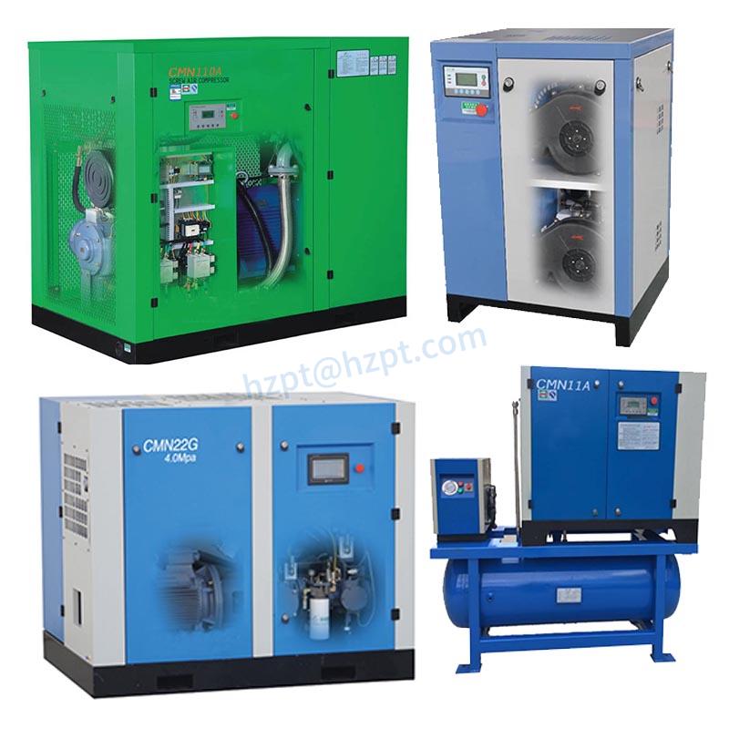 China 10-20 HP Rotary Screw Air Compressor with 120L Tank, 380V ...