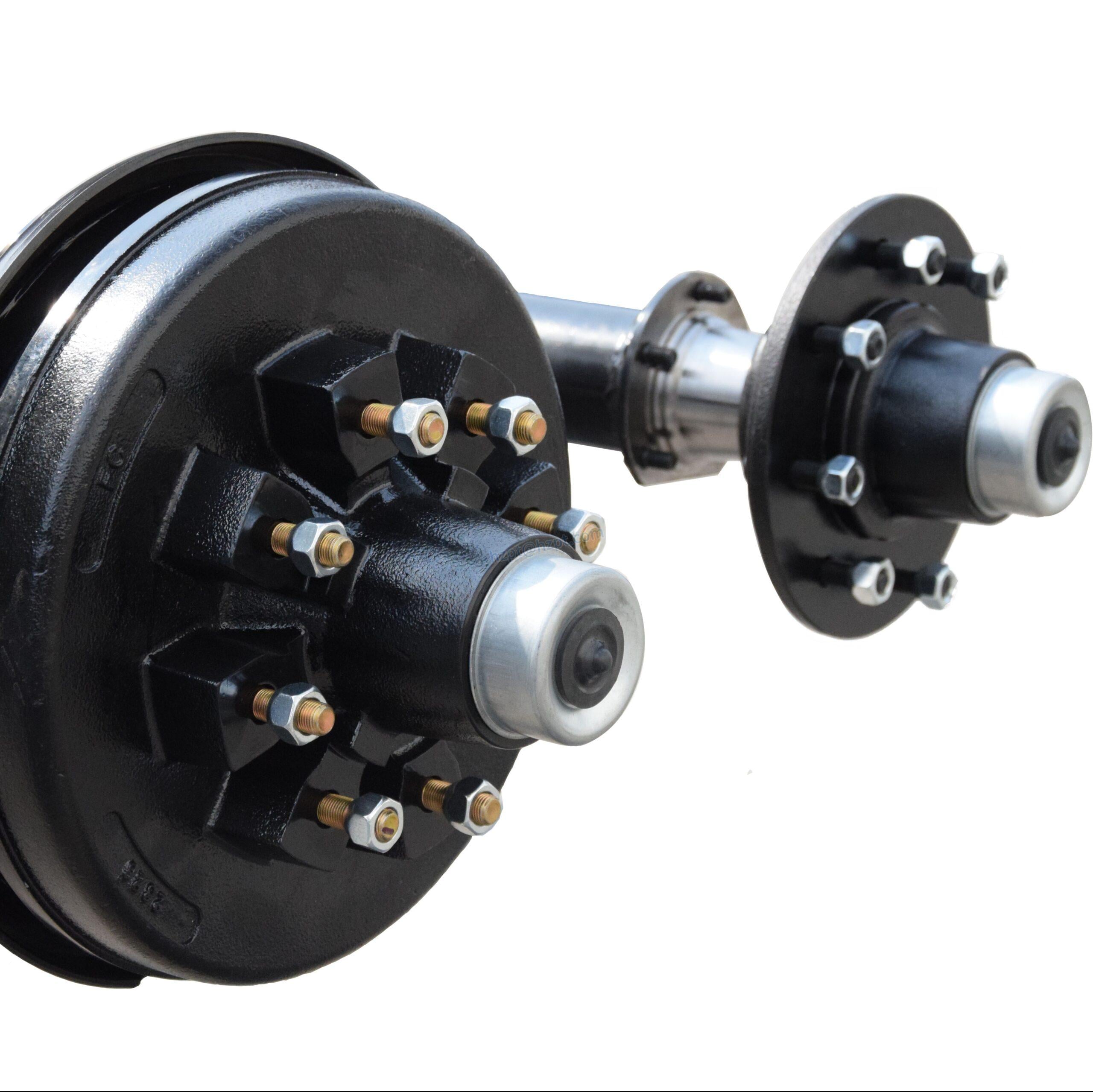 China Axle Kits Lazy Hub Square Tube Unbrake Trailer Axle with Leaf ...