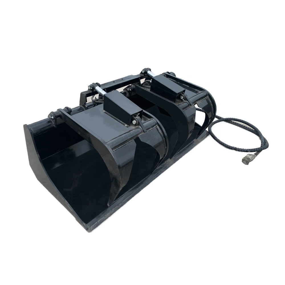 China Hydraulic Root Rake Wood Log Grass Grapples Bucket for Farm ...