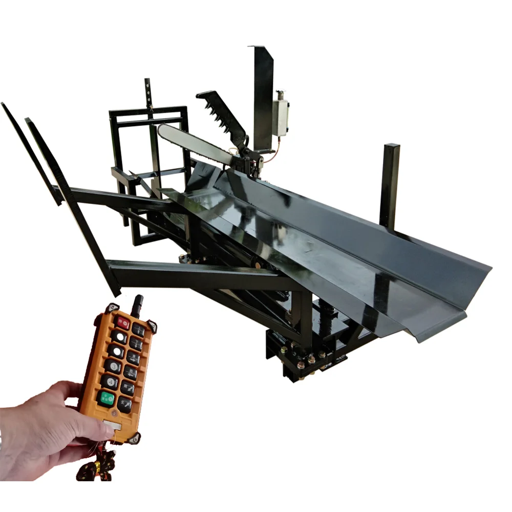 China Remote Control Skid Steer Firewood Processor Wood Cutting and ...