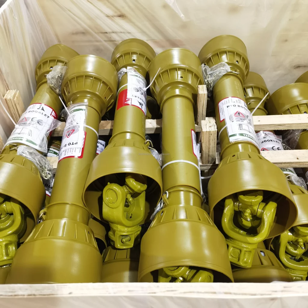 China Yellow Covering Driveshaft Steel 05B 800mm PTO Shaft Spline Yoke ...