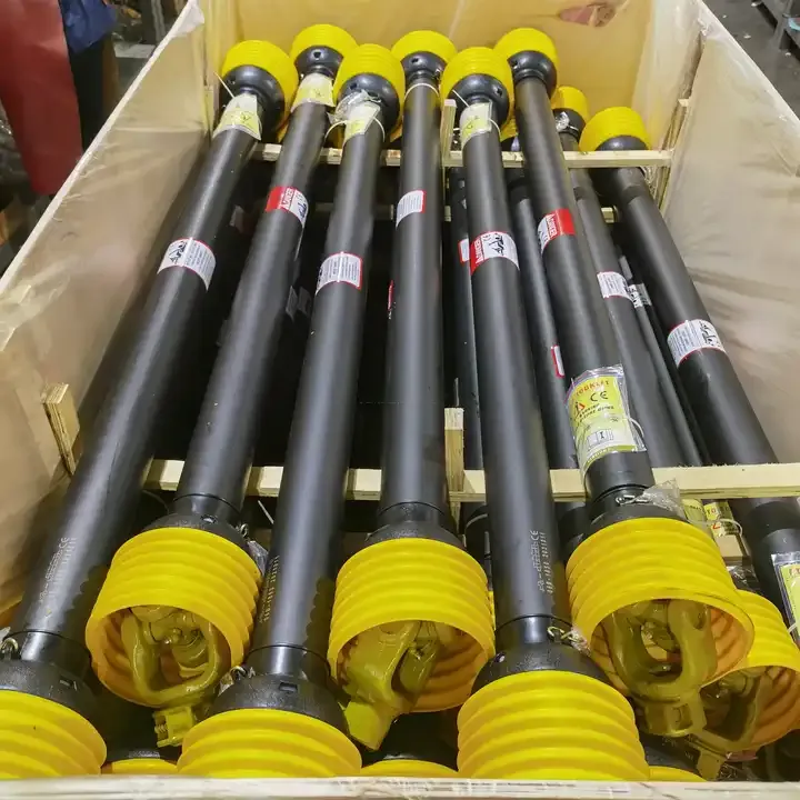 China Support Customer Made Length PTO Drive Shaft Yellow Black Safety ...