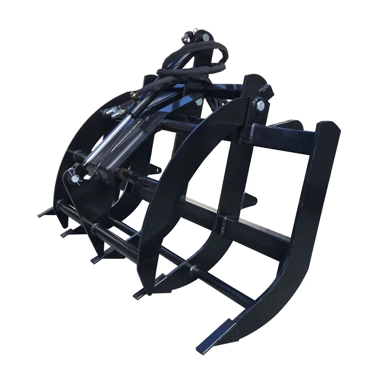China Best Quality Hydraulic Rake Grapple Bucket for Skid Steer Loader ...