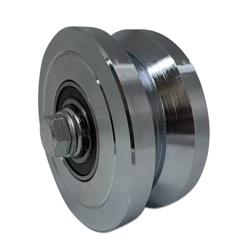 China Solid Steel V Groove Gate Roller , Manufacturer, Supplier ...