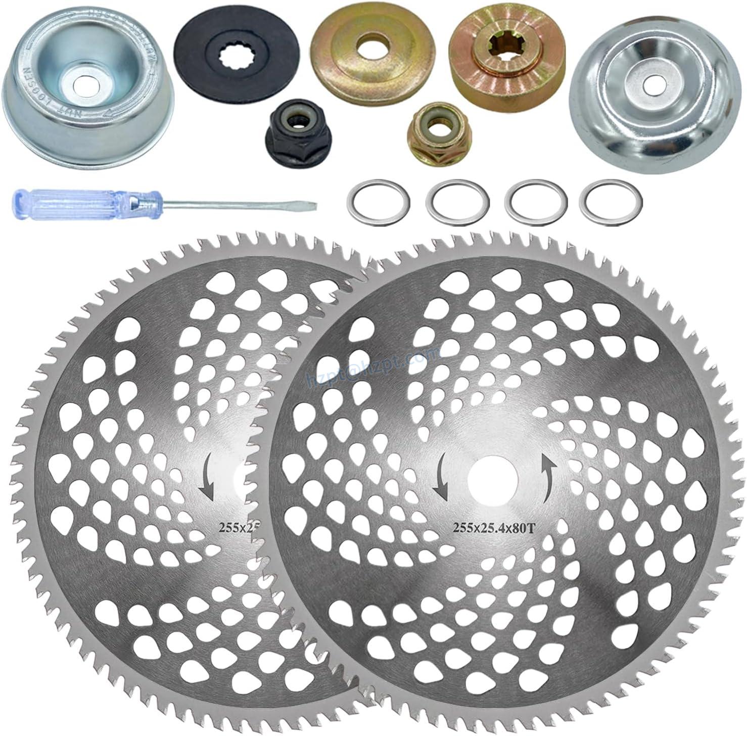 China NeJesZoe 10" x 80 Teeth Carbide Tip Brush Cutter Blades Steel ...