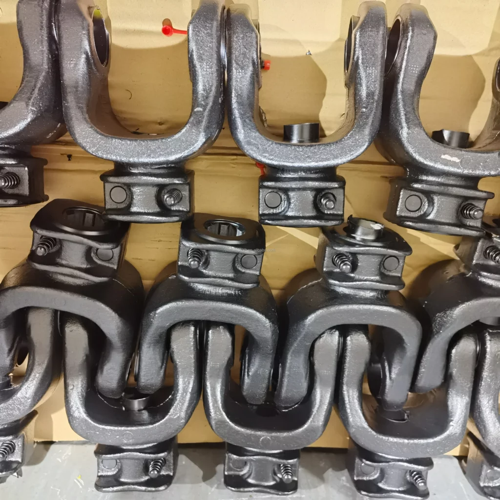 China 80HP Double Pin Hot sale end yokes for PTO Shaft Forged Splined ...