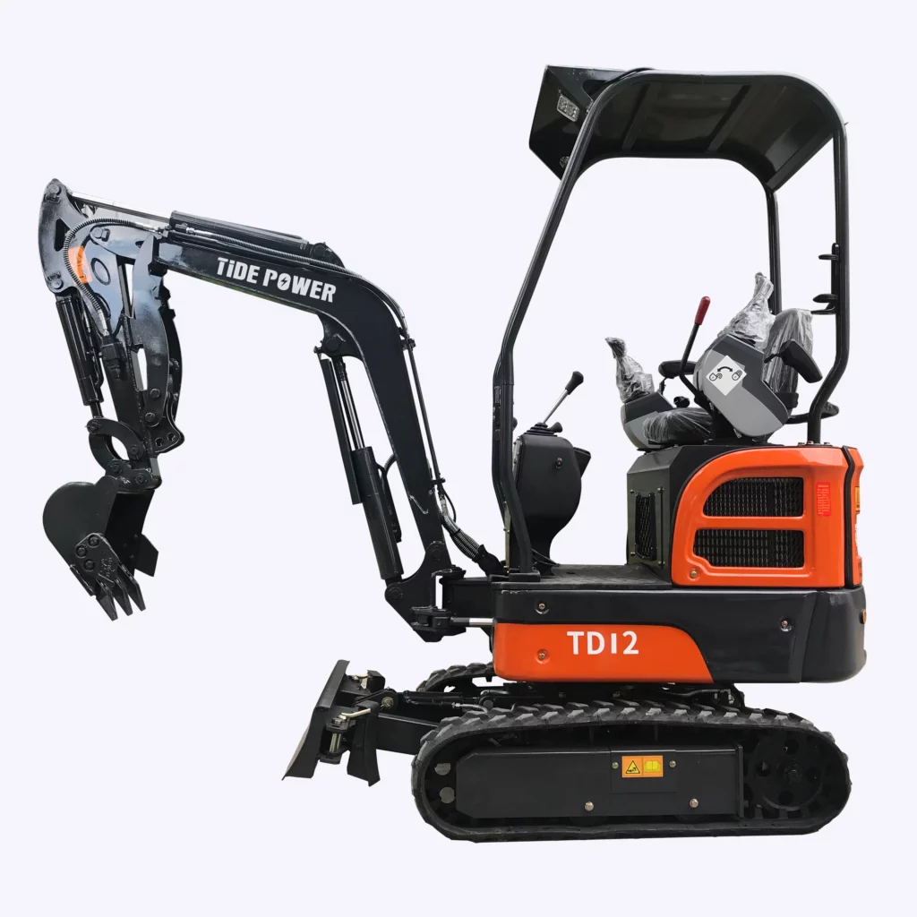 China Tide New 1000kg CE EPA4 mini excavator with Kubota engine Koop ...