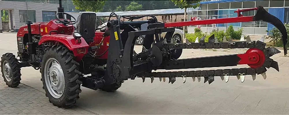 How to Install a PTO Driven Chain Trencher on a Tractor - Find China ...