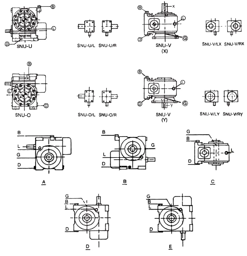 China Worm Reducer-Replacement of Elecon SNU Modular Universal Mounting ...