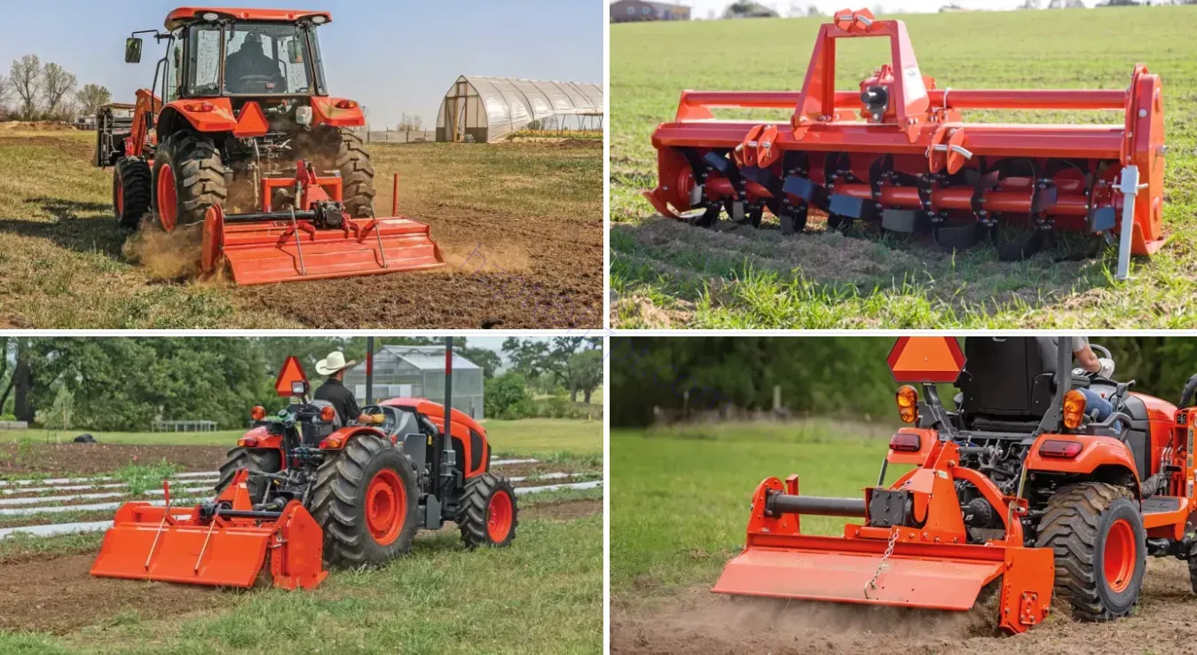 China Agriculture Tractor 3 Point PTO Driven Cultivators Rotavator ...