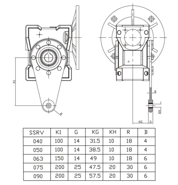 China EP-SSRV063 Stainless Steel Worm Gearbox , Manufacturer, Supplier ...