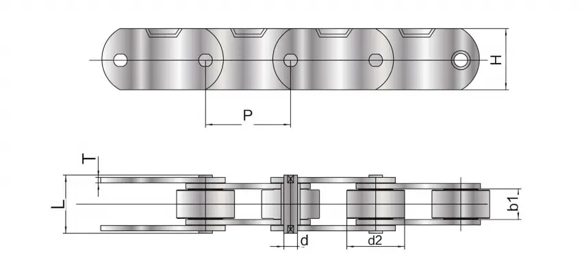 China Stainless Steel Metallurgical Anode Copper Conveyor Chain SSP100A ...