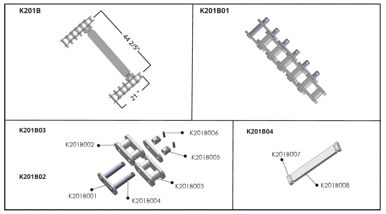 K Series Feeder Breaker Scraper Chain – conveyor-idler