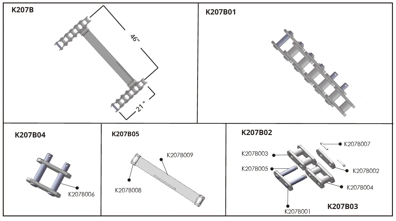 K Series Feeder Breaker Scraper Chain – conveyor-idler