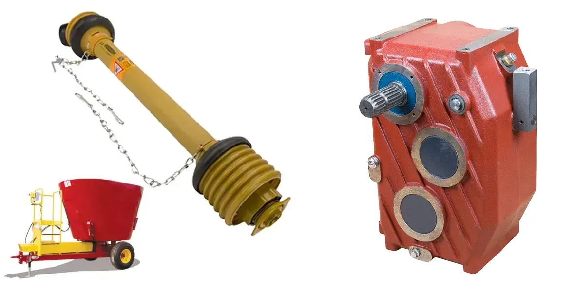 China PTO Driven Horizontal Feed Mixer Gearbox for Poultry Farms ...